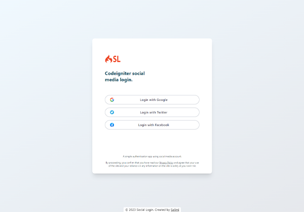 Social Login | Login